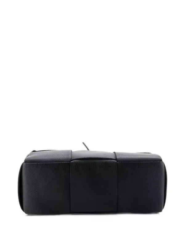 Bottega Veneta Arco Maxi Intrecciato Leather Small Tote Bag - Black