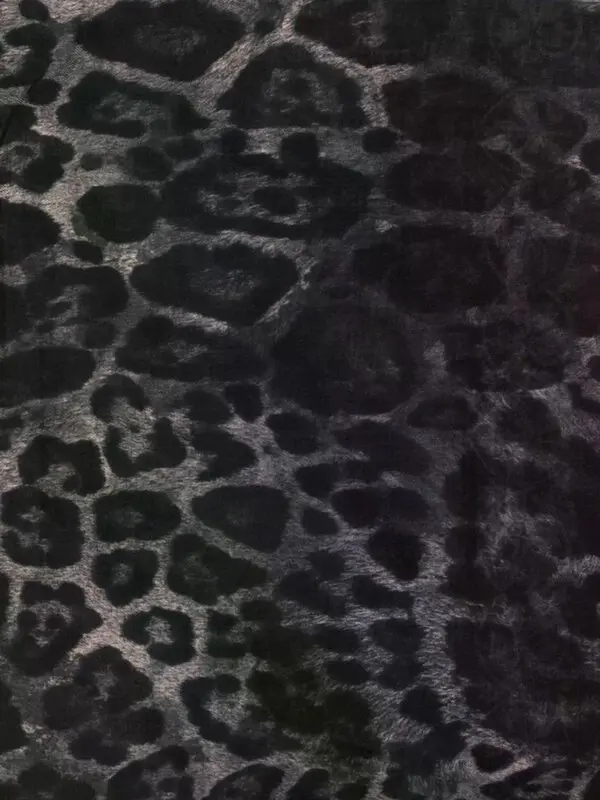 Just Cavalli Leopard-print Frayed Scarf