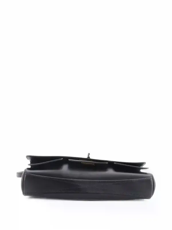 Balenciaga Bel Air Top Handle Flap Leather Shoulder Bag