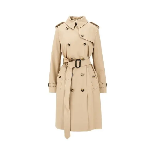 Burberry Lakefield' Knee-length Trench Coat - Beige
