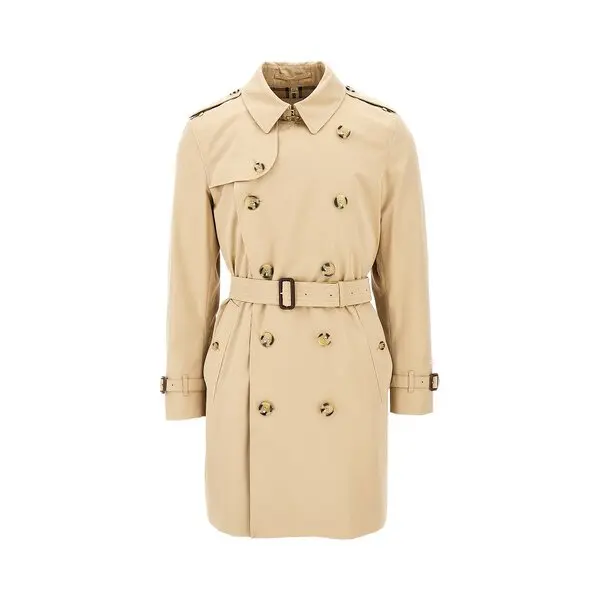 Burberry Medium Heritage Kensington Trench Coat - Beige