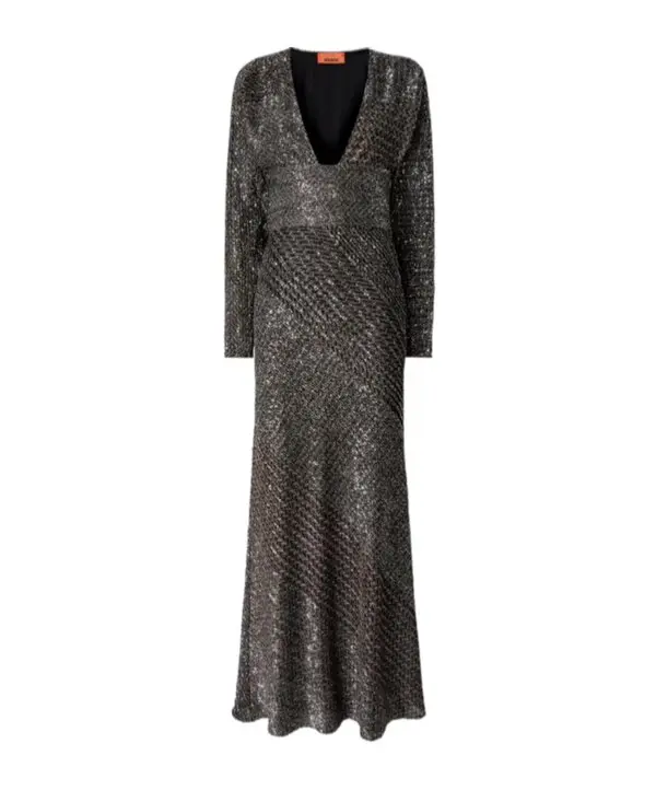 Missoni Long Dress With Sequins - Multicolor