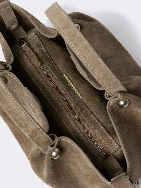 Max Mara Small Suede Tote Bag