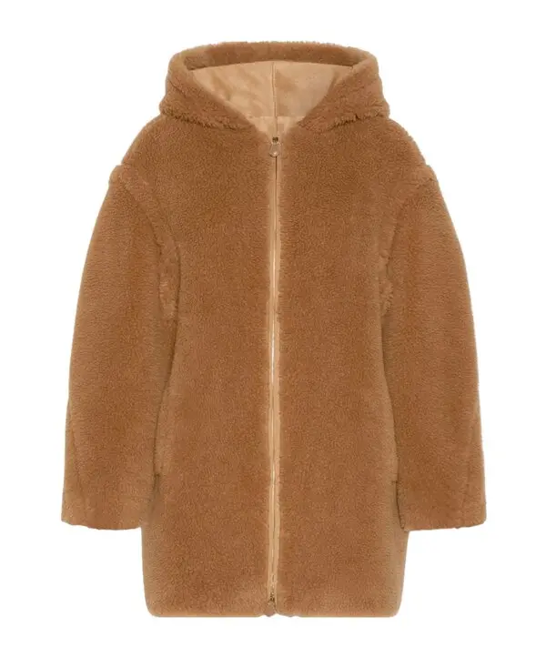 Max Mara Teddy Fabric Coat - Camel