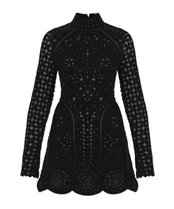 Cult Gaia Long-sleeved Dress - Black