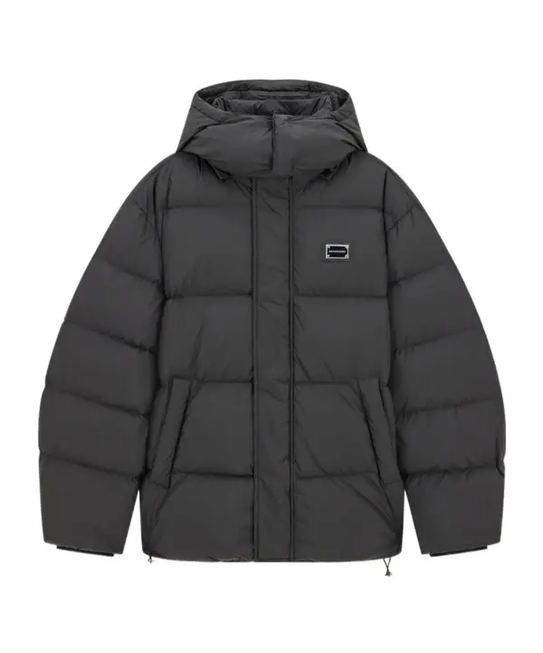 Emporio Armani Hooded Puffer Down Jacket - Black