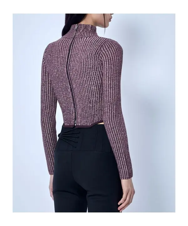 VIVIENNE WESTWOOD Cut-out Cropped Jumper - Red