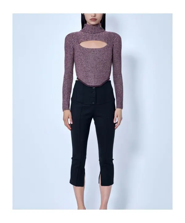 VIVIENNE WESTWOOD Cut-out Cropped Jumper - Red