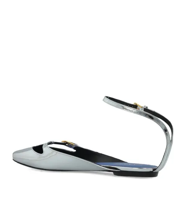 LANVIN Rutenium Mary-jane Ballerinas - Silver