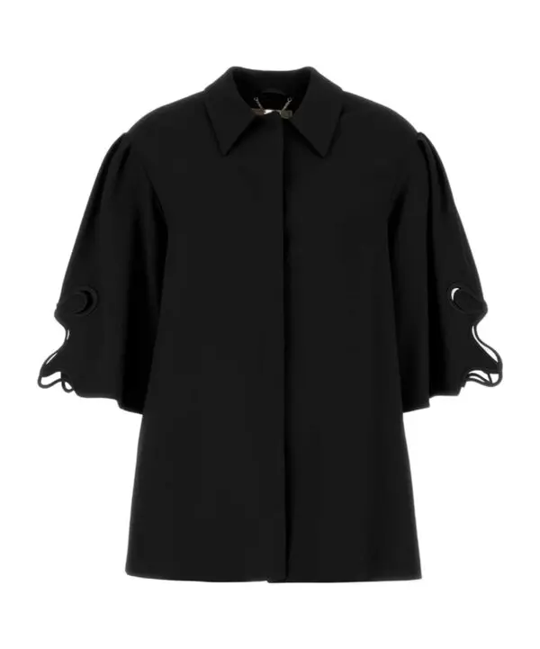 Blumarine Cutout Sleeve Jacket - Black