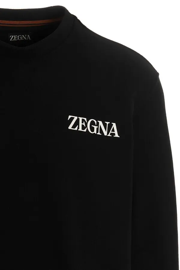 Zegna Logo-printed Crewneck Sweatshirt