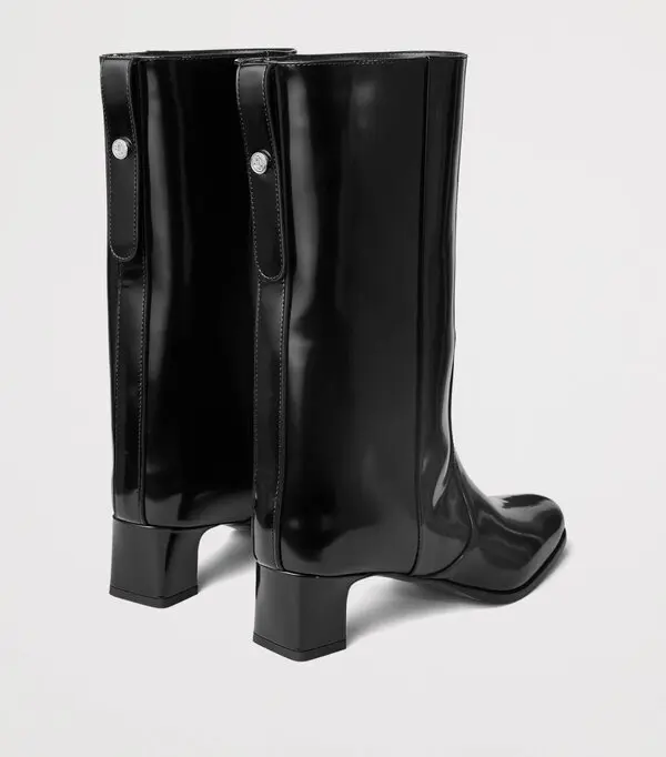 JIMMY CHOO Caly 45 Leather Mid-calf Boots