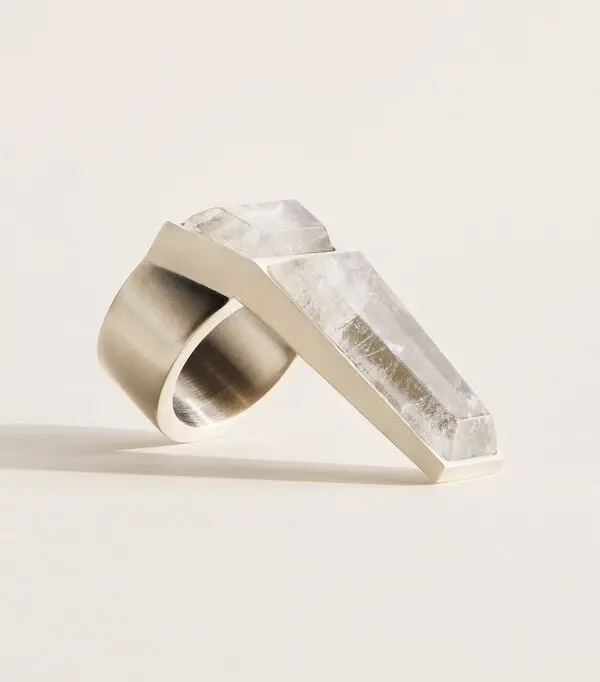 Rick Owens Crystal Trunk Ring