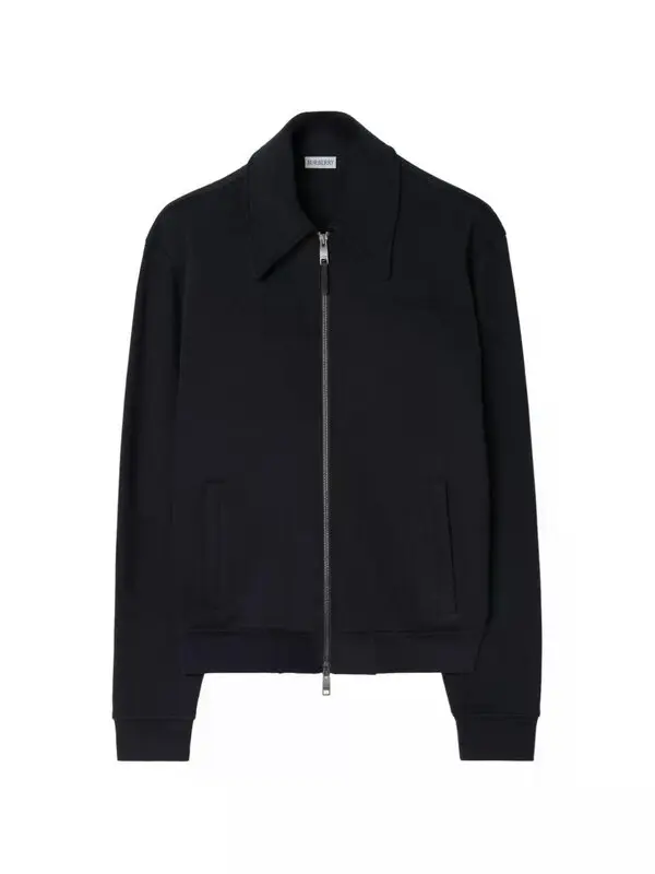 Burberry Logo-detail Zip-fastening Jacket - Black