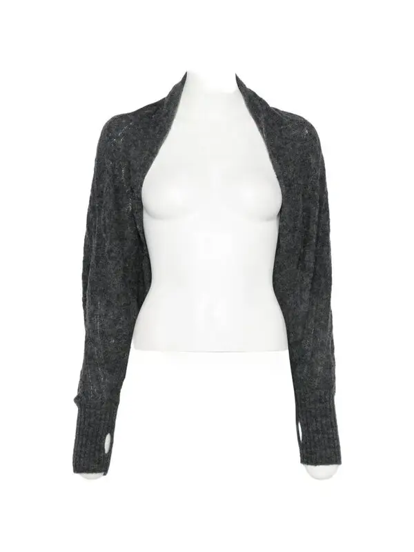Yohji Yamamoto Fine-knit Open-front Cardigan