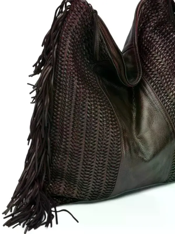 REPTILE'S HOUSE Vasia Woven-leather Shoulder Bag