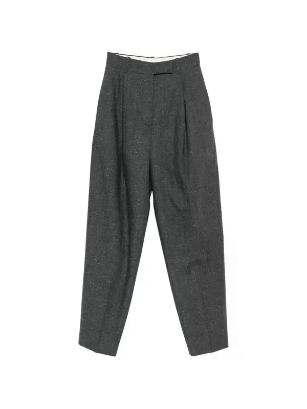 RÓHE Pleated Slub-texture Trousers