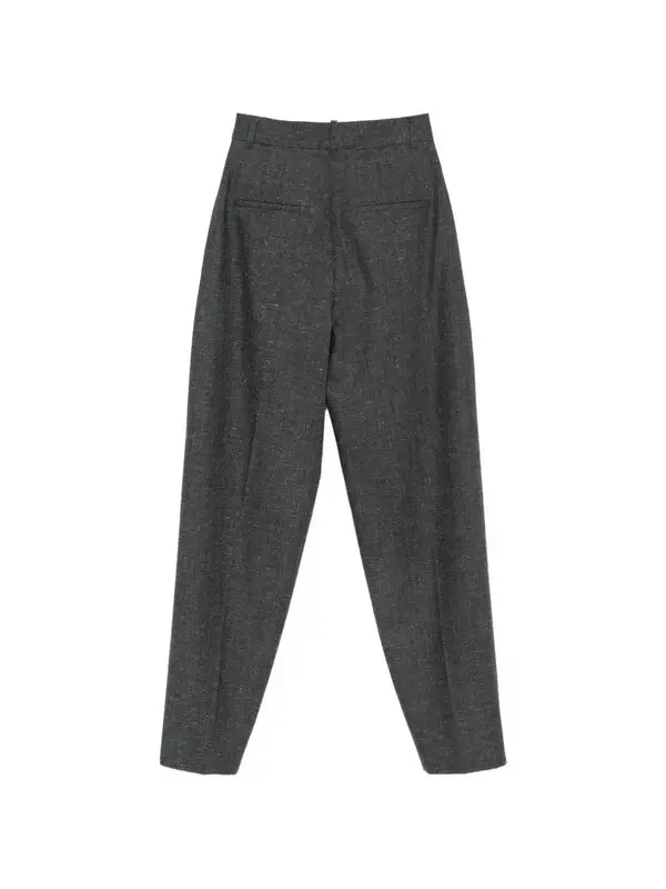 RÓHE Pleated Slub-texture Trousers