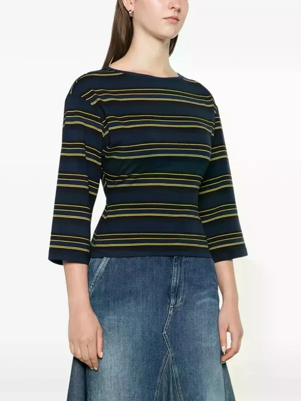 EB DENIM Douglas Top Navy Moss Stripe