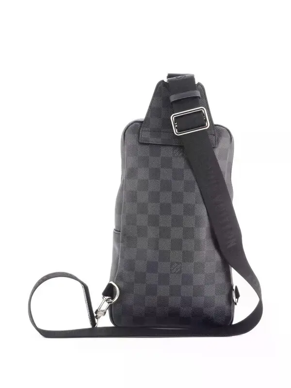 LOUIS VUITTON Avenue Sling Bag Limited Edition Wild Animals Damier Graphite Shoulder Bag