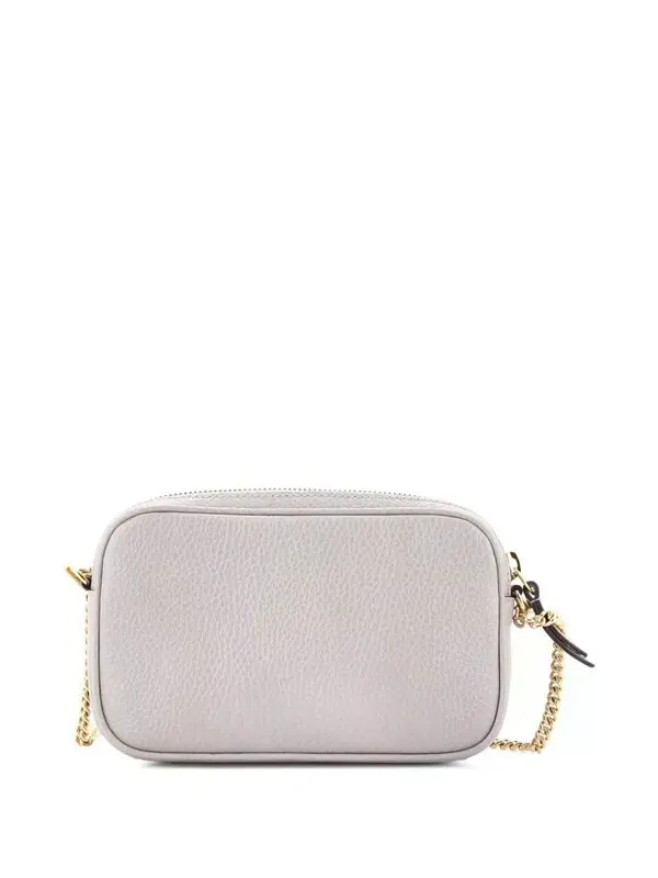 Gucci Gg Marmont Camera Bag Leather Mini Crossbody Bag - Grey