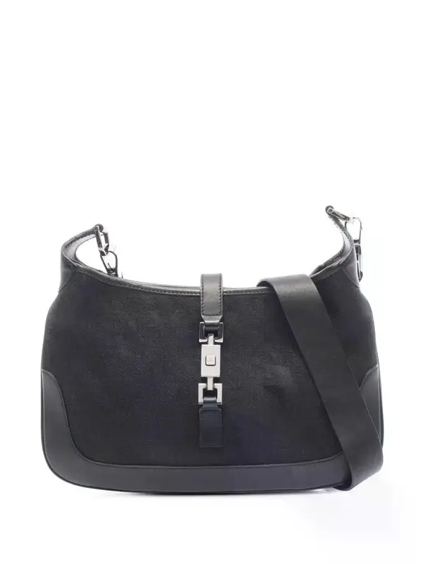 Gucci 2000-2015 Canvas Jackie Crossbody Bag - Black