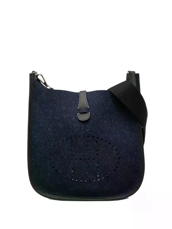 Hermès 2015-2026 Feutre And Swift Evelyne Iii 29 Crossbody Bag - Blue
