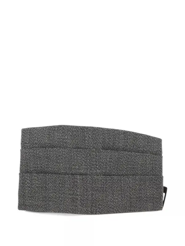 THE EROSE Pleated-design Wool Belt