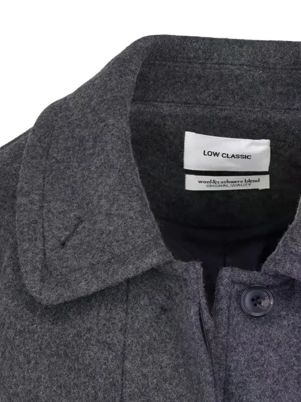 LOW CLASSIC Concealed-fastening Wool-blend Jacket