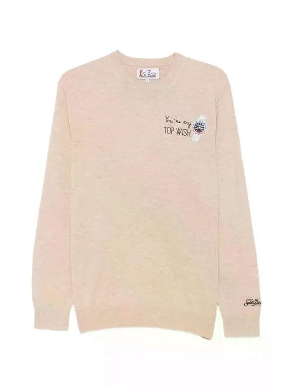 MC2 SAINT BARTH Heron Embroidered Crew-neck Sweater