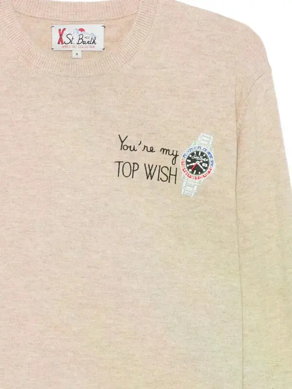 MC2 SAINT BARTH Heron Embroidered Crew-neck Sweater