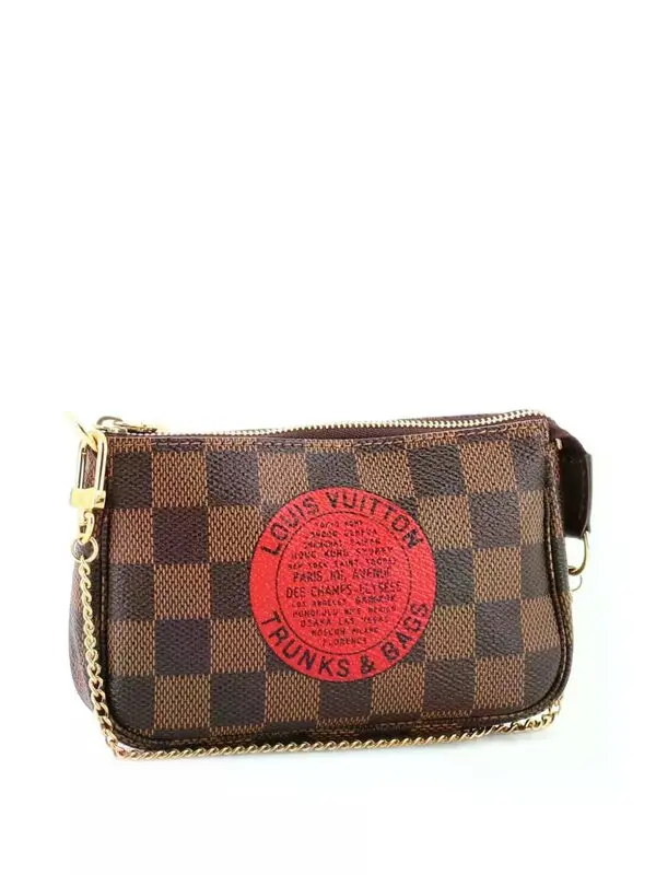LOUIS VUITTON Pochette Accessoires Limited Edition Damier Mini Clutch Bag