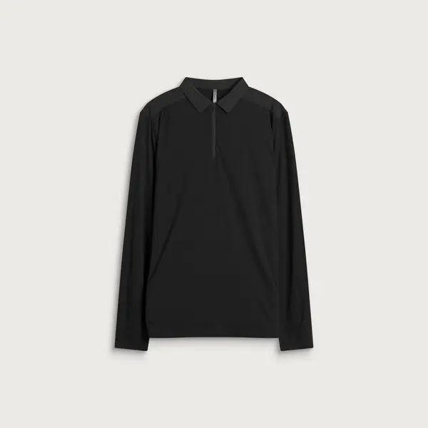 Arc'teryx Frame Long Sleeve Polo - Black