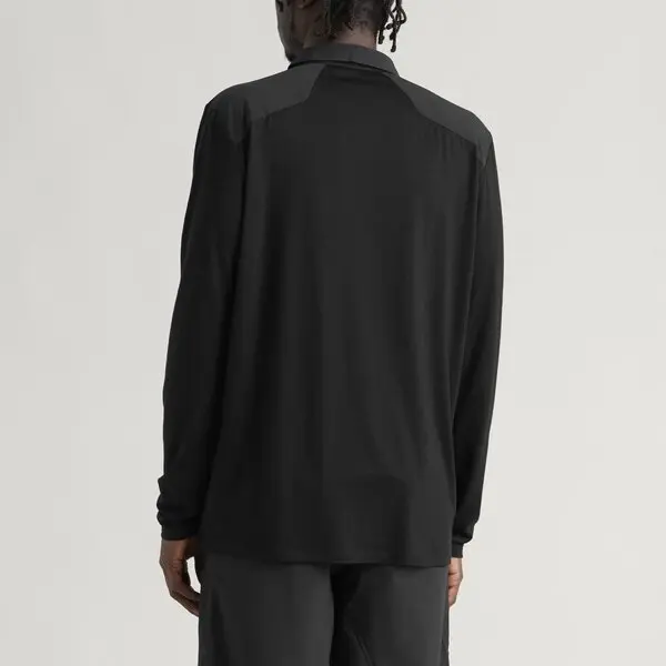 Arc'teryx Frame Long Sleeve Polo - Black