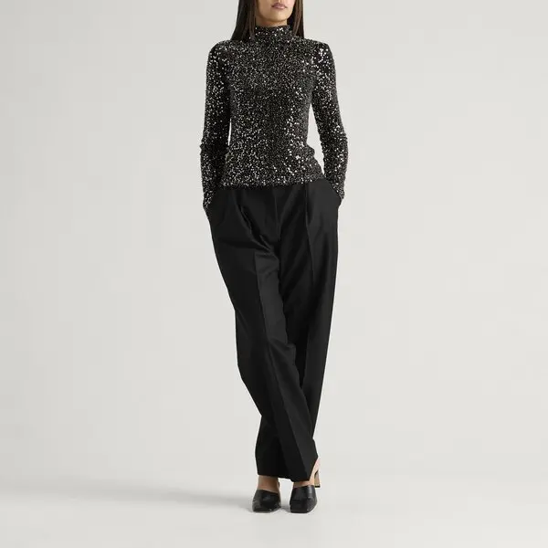 Isabel Marant Étoile Toile Lou Sequin Long Sleeve Top