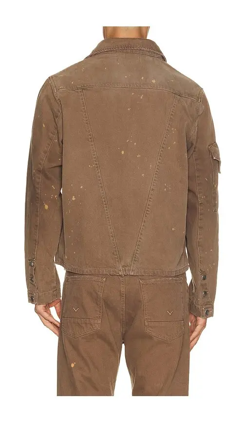 Hudson Jeans Flap Shirt In Brown