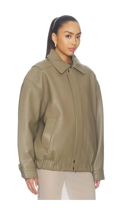 AGOLDE Ona Bomber Jacket In Olive