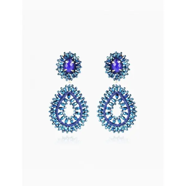 LOTT. GIOIELLI Double Drop Earrings Disco Apollo