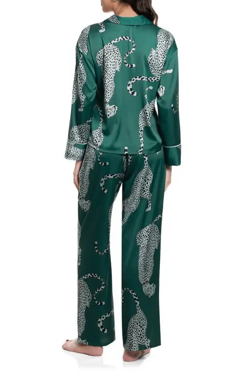 MIDNIGHT BAKERY Satin Notch Lapel Pajamas