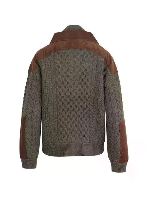Sea Allen Cable-knit Corduroy-panelled Sweater