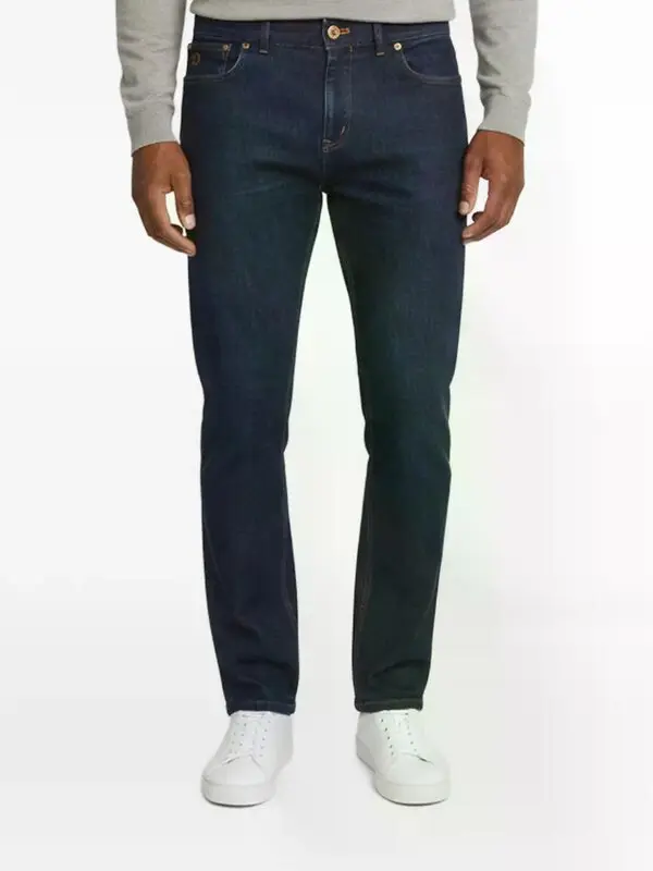 LOUIS VUITTON Contrast-stitching Slim-fit Jeans - Blue