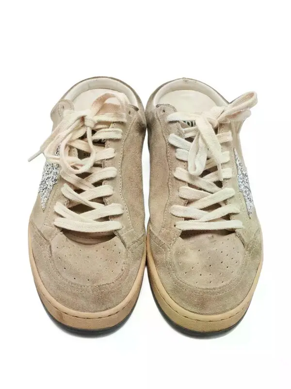 GOLDEN GOOSE Ball Star Glitter-patch Sneakers