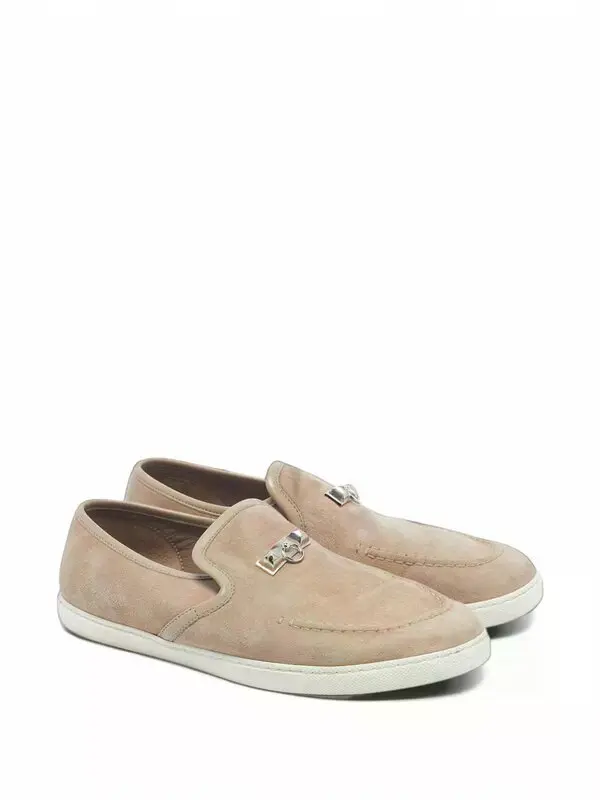 Hermès Jour Suede Loafers - Neutrals