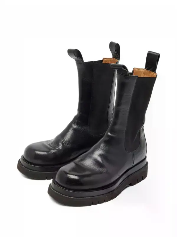 Bottega Veneta Lug Chelsea Boots - Black