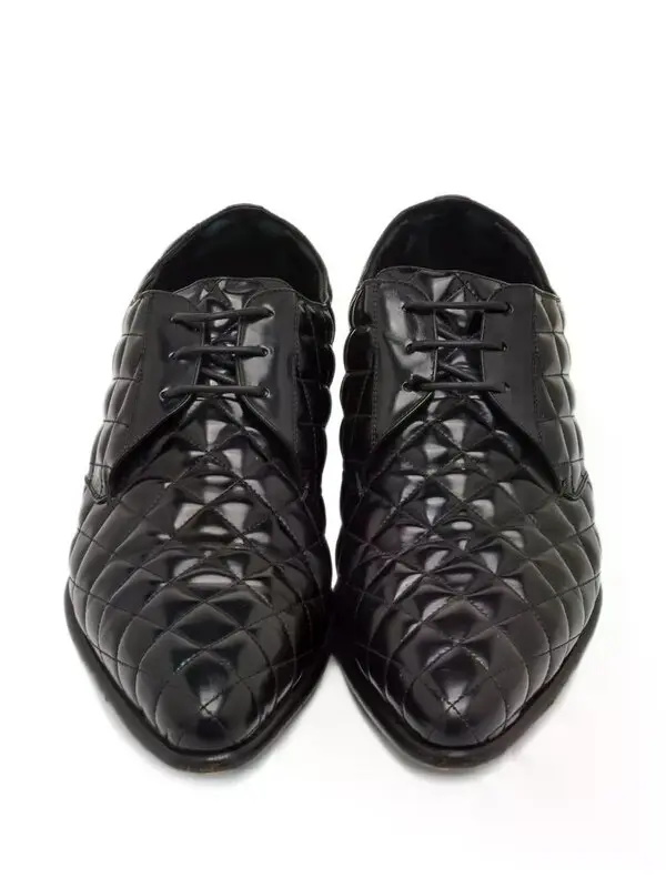 Dolce & Gabbana Quilted Lace-up Derby Shoes
