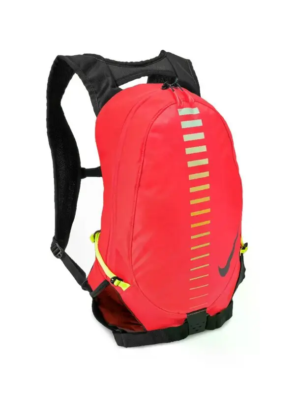 Nike Geometric-print Panelled Backpack - Red