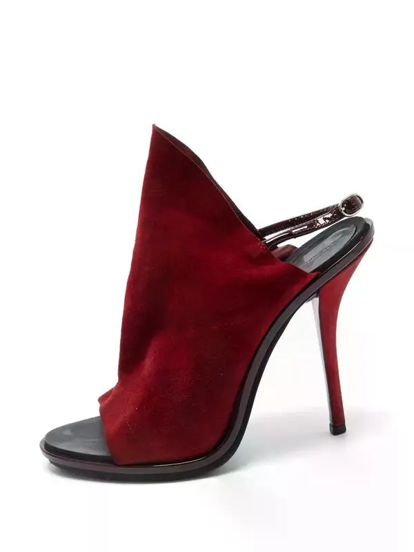 Balenciaga Glove Slingback Sandals - Red