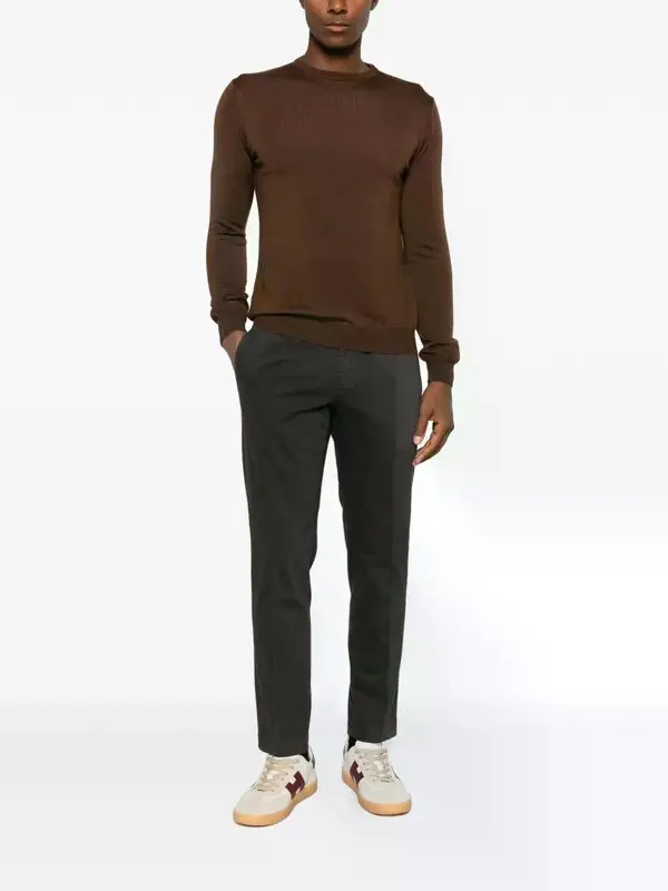 VELA SHOP Pleated Straight-leg Trousers