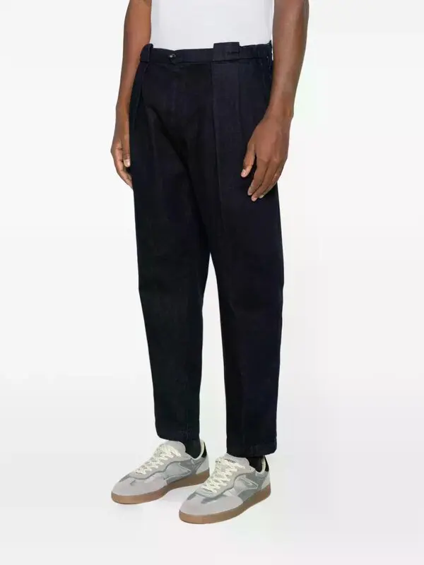 VELA SHOP Pleated Straight-leg Jeans