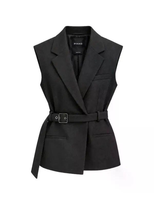 Pinko Nuraqus Belted Sleeveless Jacket